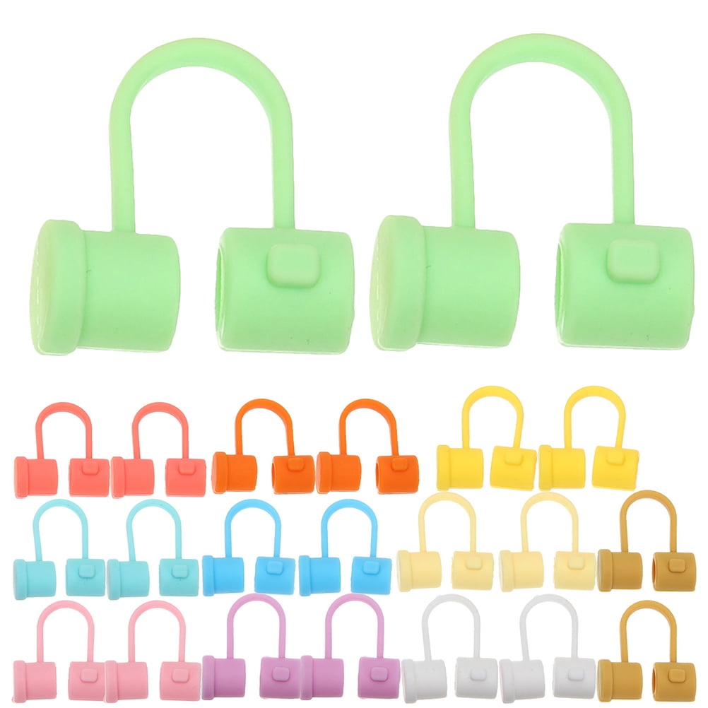 50pcs Silicone Straw Tip Covers Reusable Straw Cover Caps Drinking ...