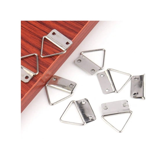 50pcs Silver Horizontal Two Hole Large Hanging Picture Frame Hook ...