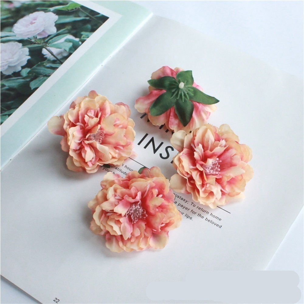 50pcs, Simulated peony flower DIY handmade antique style hair ...
