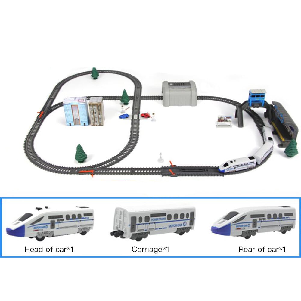 50pcs Simulation High Speed Rail Trains Electric Trains Harmony Round ...