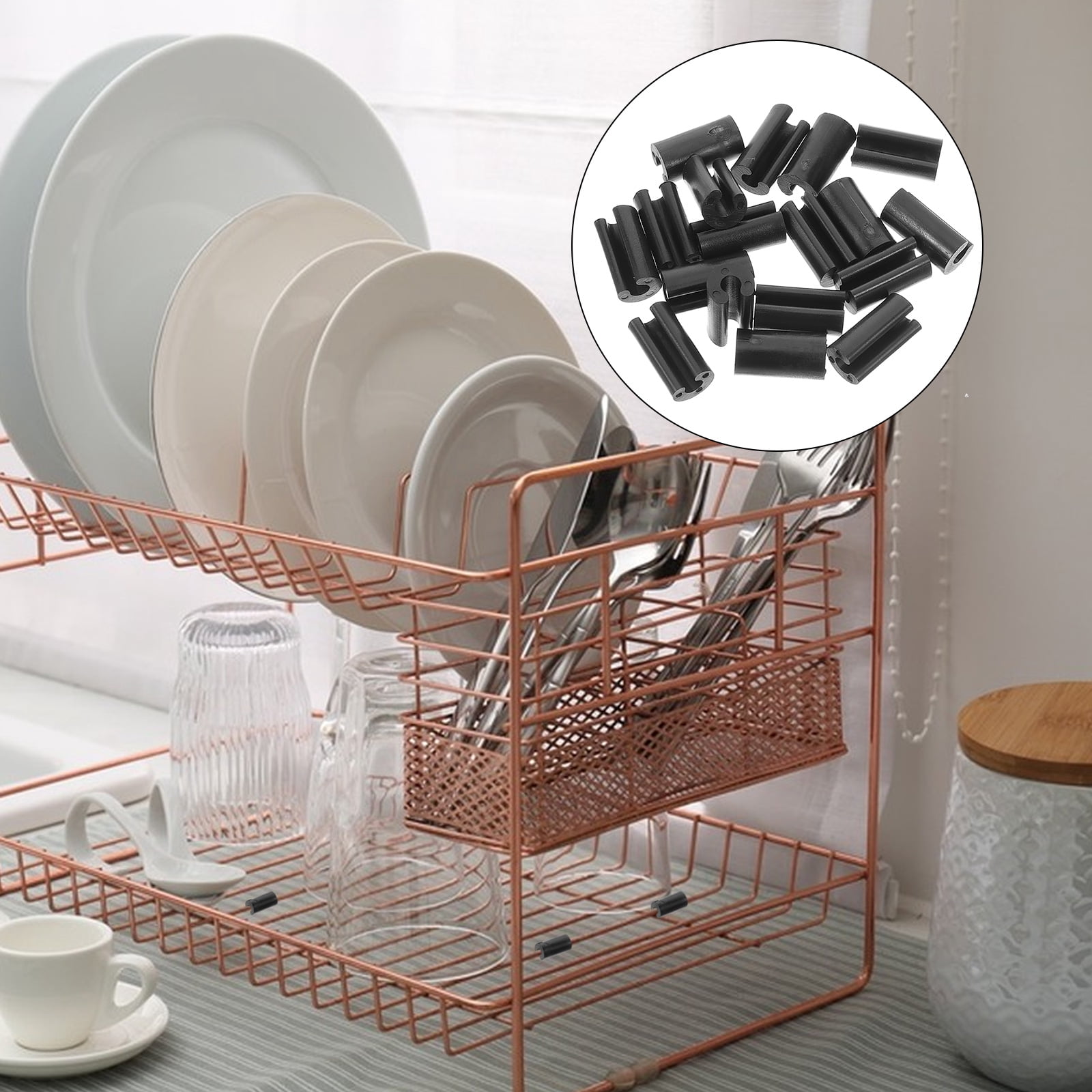 50pcs Sink Replacement Feet for Sink Grid Sink Protector Wire Bumper ...