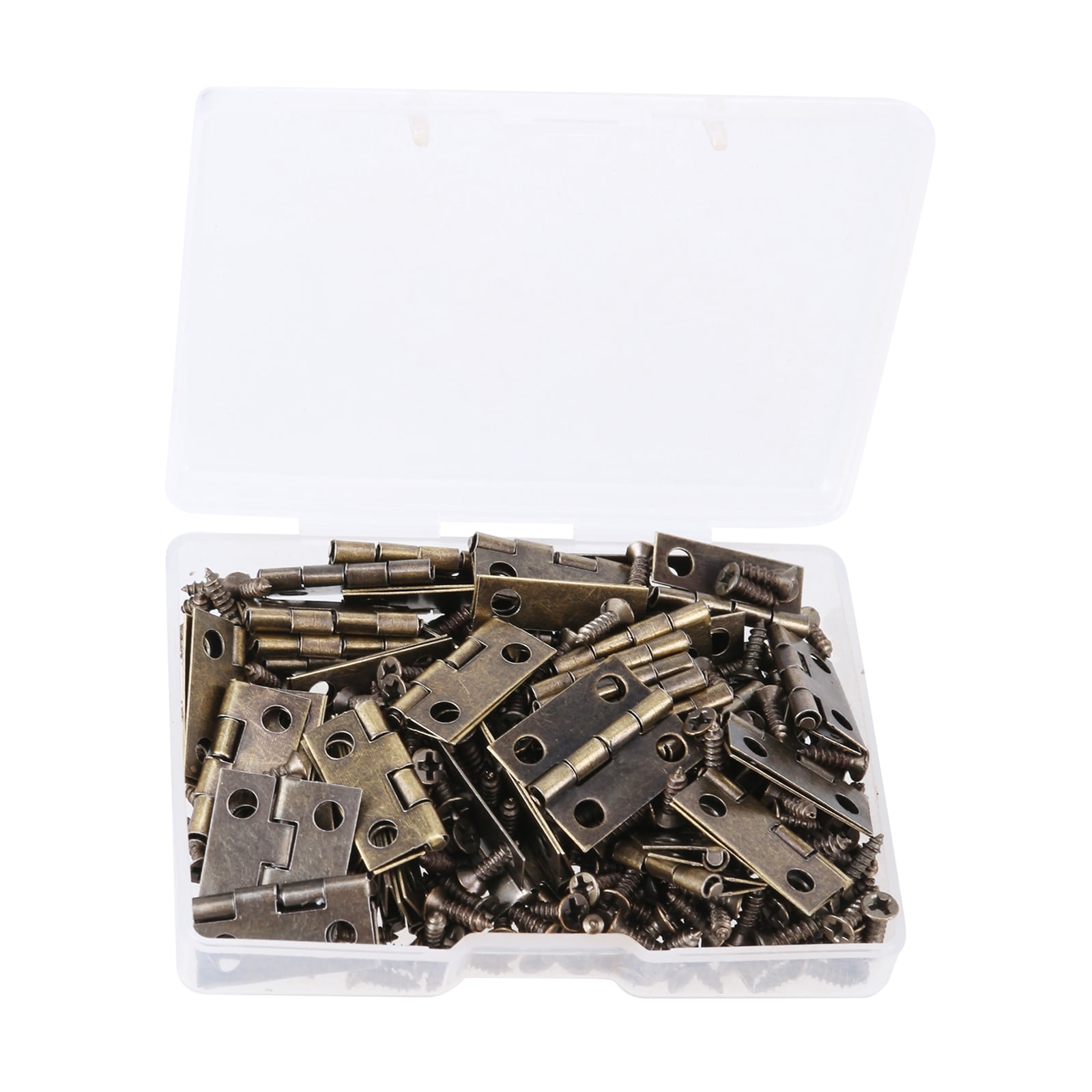 50pcs Small Hinges for craft Small Foldable Gold Cabinet Hinges with ...