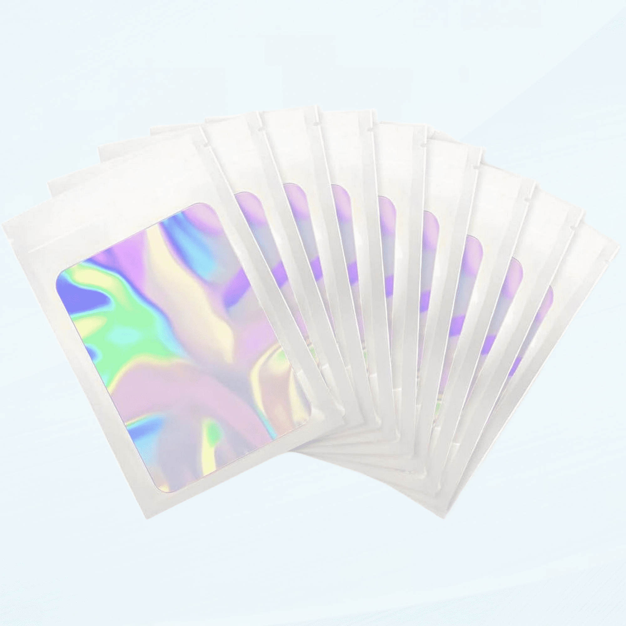 50pcs Small Pink Ziplock bags with Clear Window, Reusable Foil Sample ...