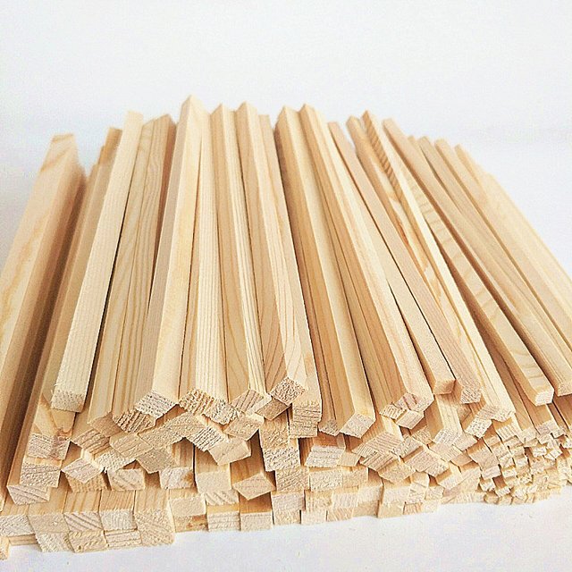 50pcs Small Wooden Square Sticks for DIY Craft Projects Home Decor ...