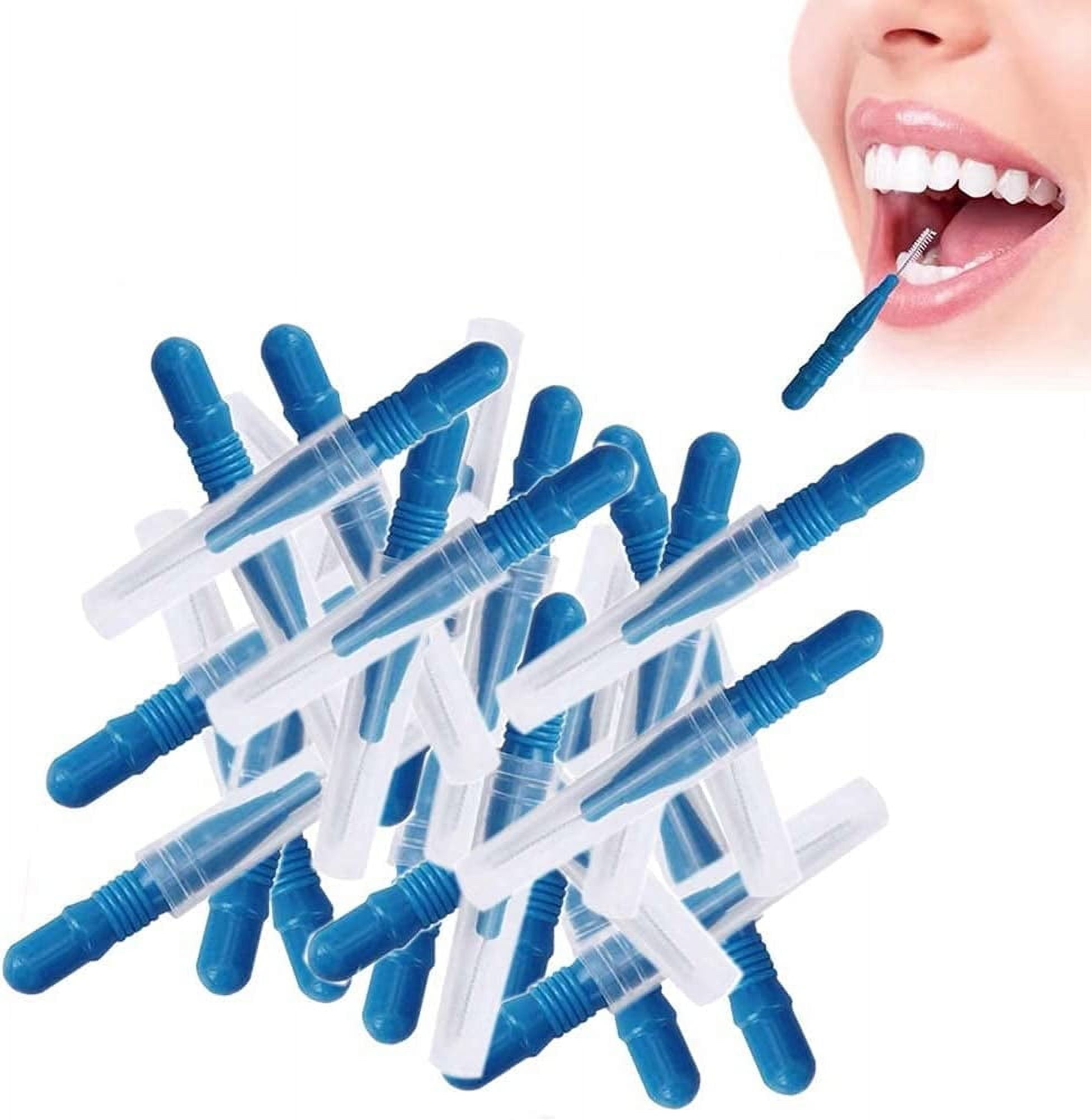 50pcs Soft Interdental Brush Teeth Dental Picks Floss Brush Refill ...