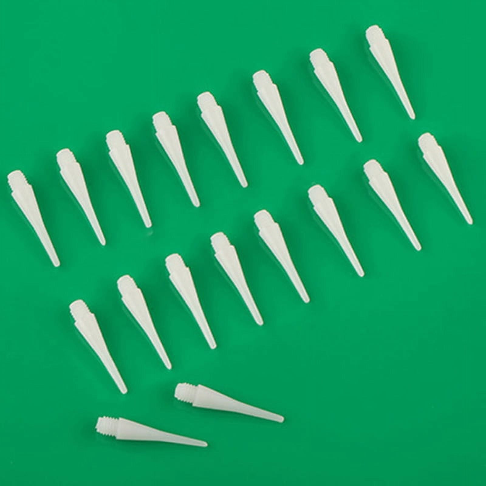 50pcs Soft Tip Points - Nylon, White, 23mm Length, 2 BA Screw Thread ...