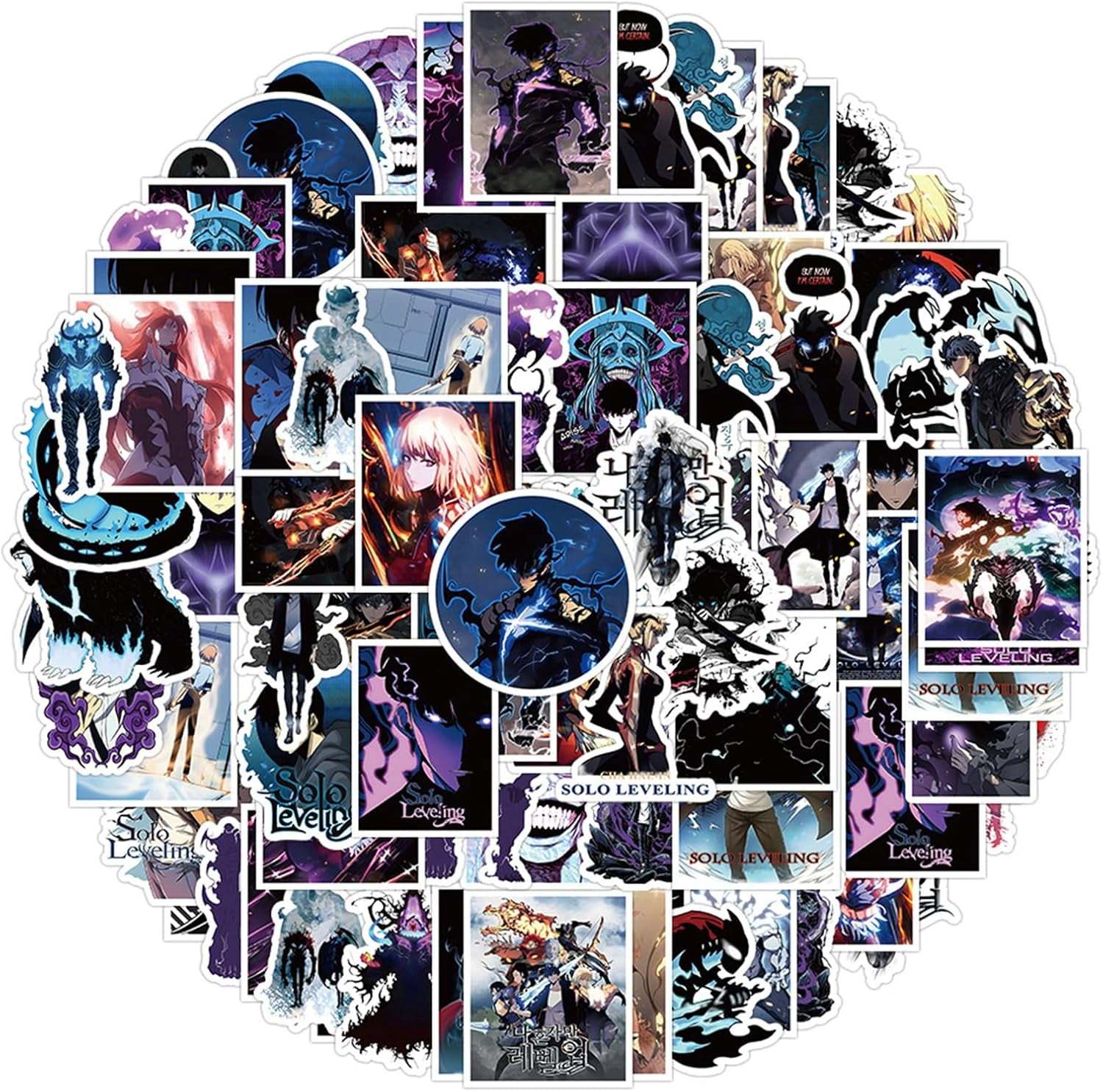 50pcs Solo Leveling Stickers Trendy Aesthetic Waterproof Stickers for ...