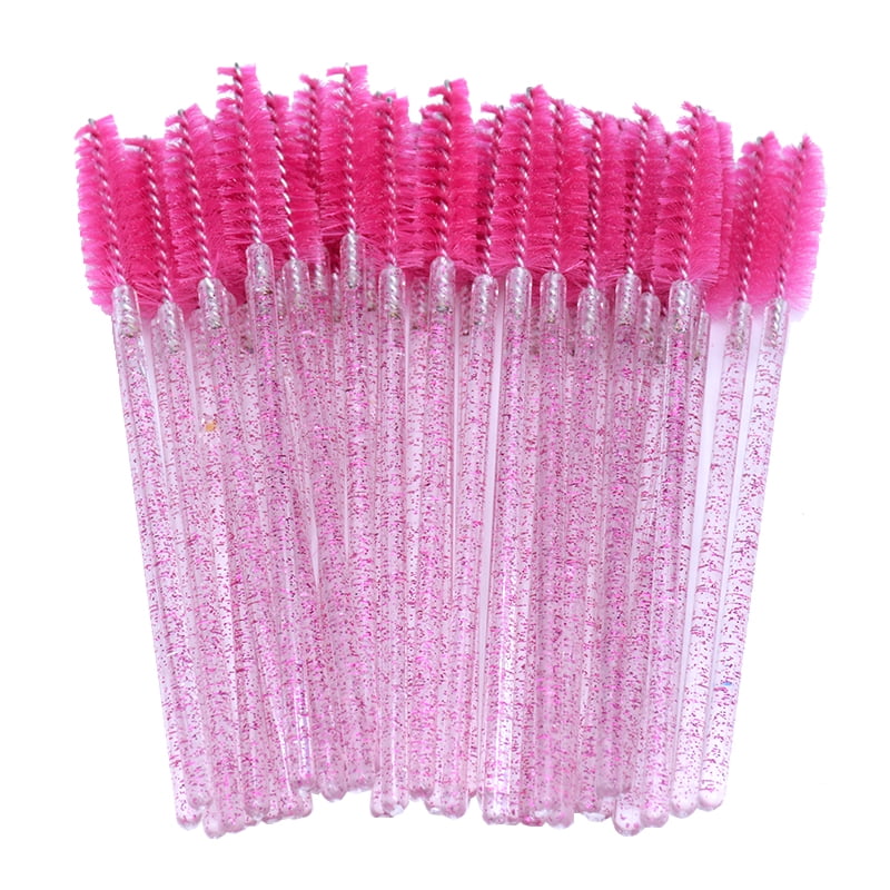 50pcs Sparkling Eyelash Mascara Wands Lash Extension Brush Shining Lash ...