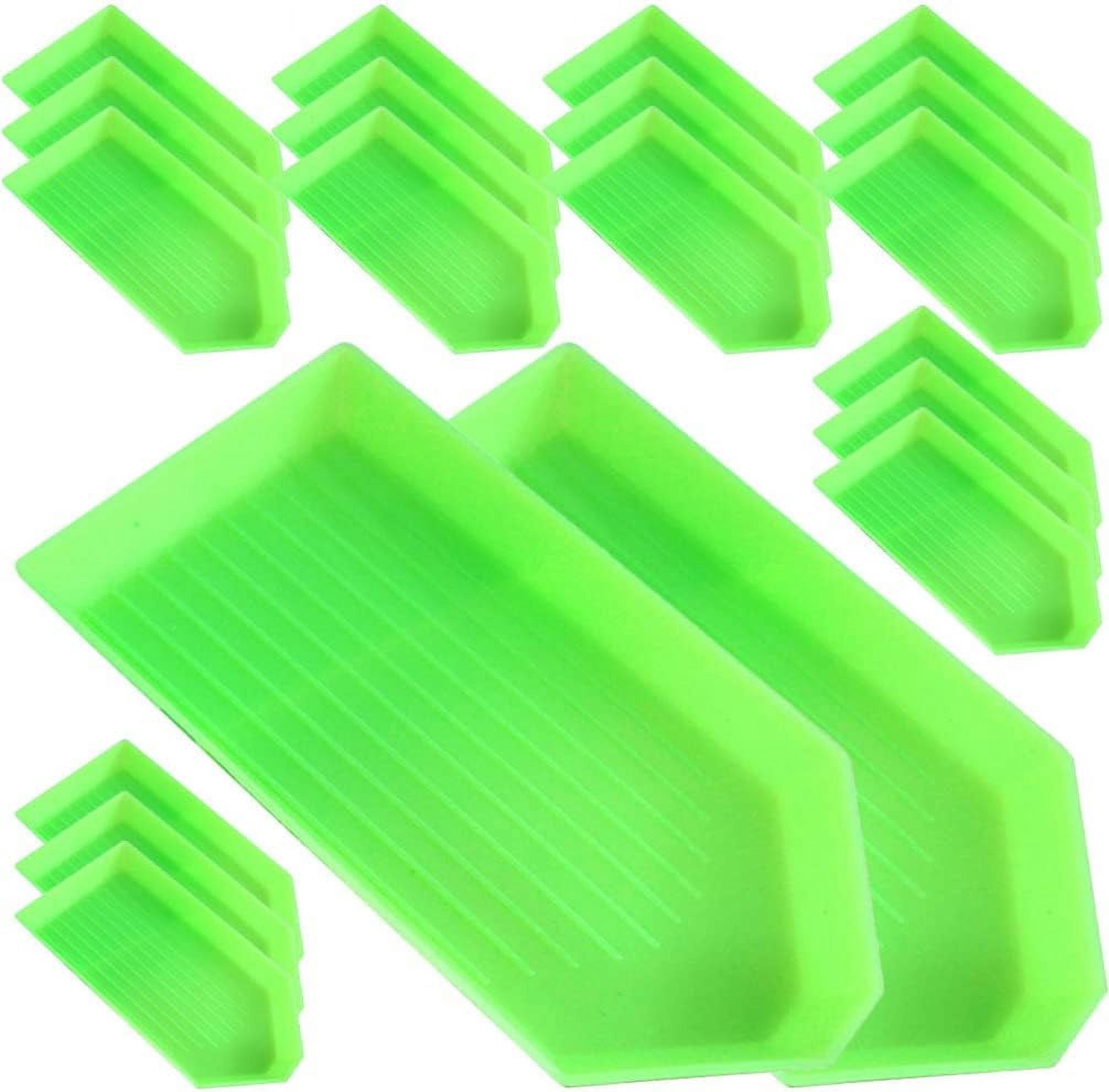 50pcs Spot Drill Trimming Tray Triangle Bead Tray Nail Art Dotting Tool ...