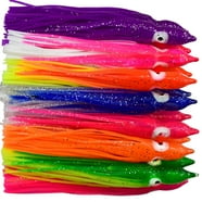 50pcs Luminous Octopus Skirts Fishing Lure Trolling Lures Fishing Tackle Soft Plastic Fishing ...