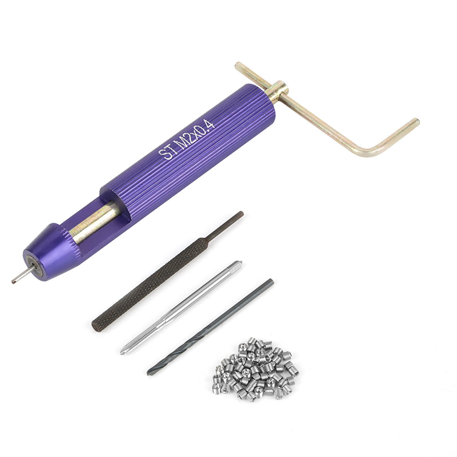 50pcs Stainless Steel Threaded Inserts M2 x 2D Coil Thread Screw ...