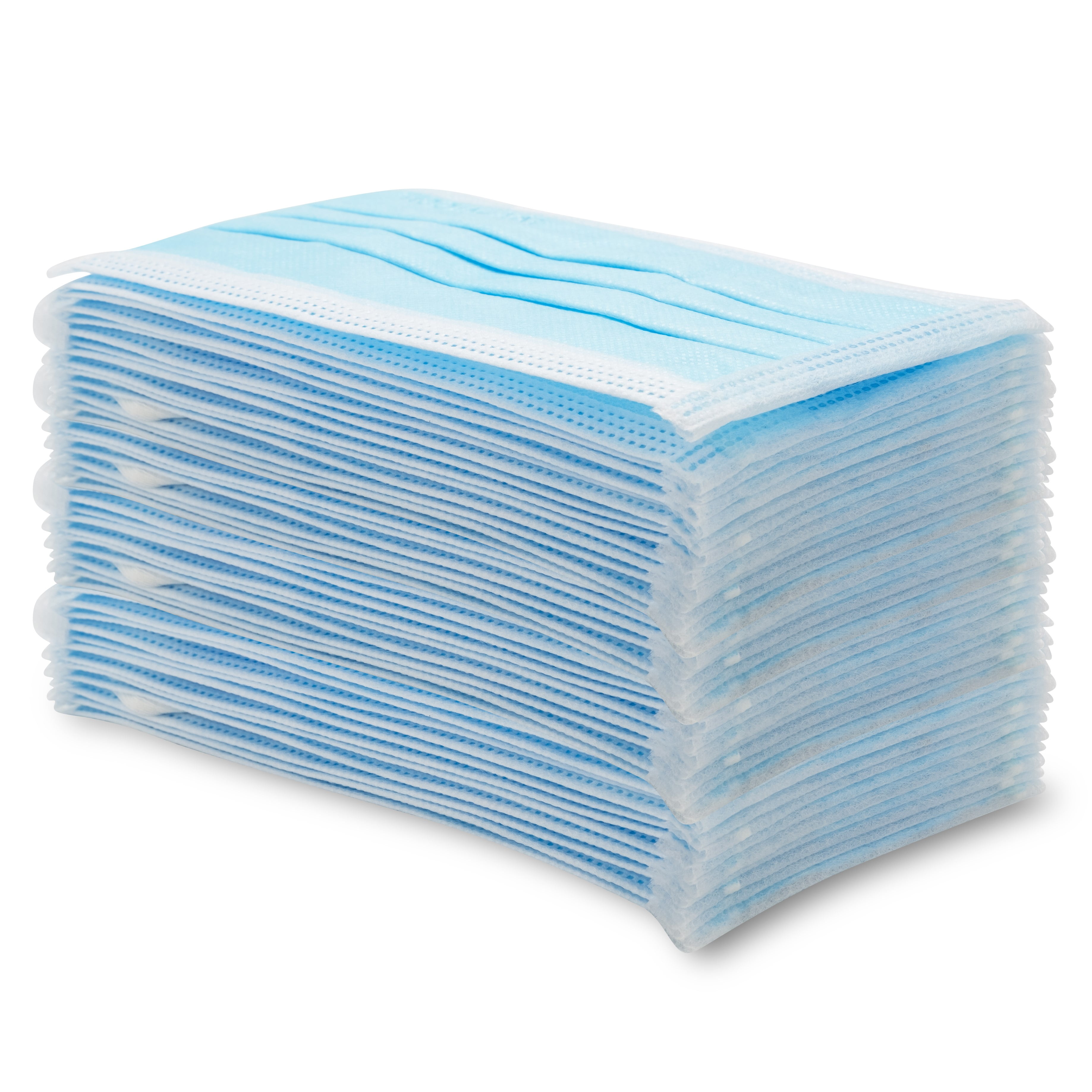 50pcs Standard Brands Disposable Face Masks, 3-ply Droplet Dust ...