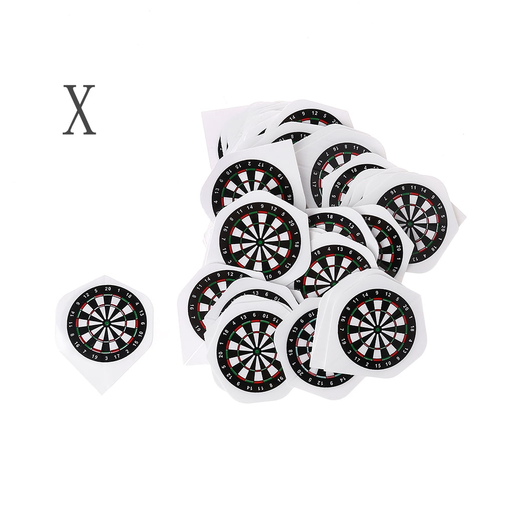 50pcs Standard Dart Flights Nice Outdoor Wing Tail Professional PVC ...