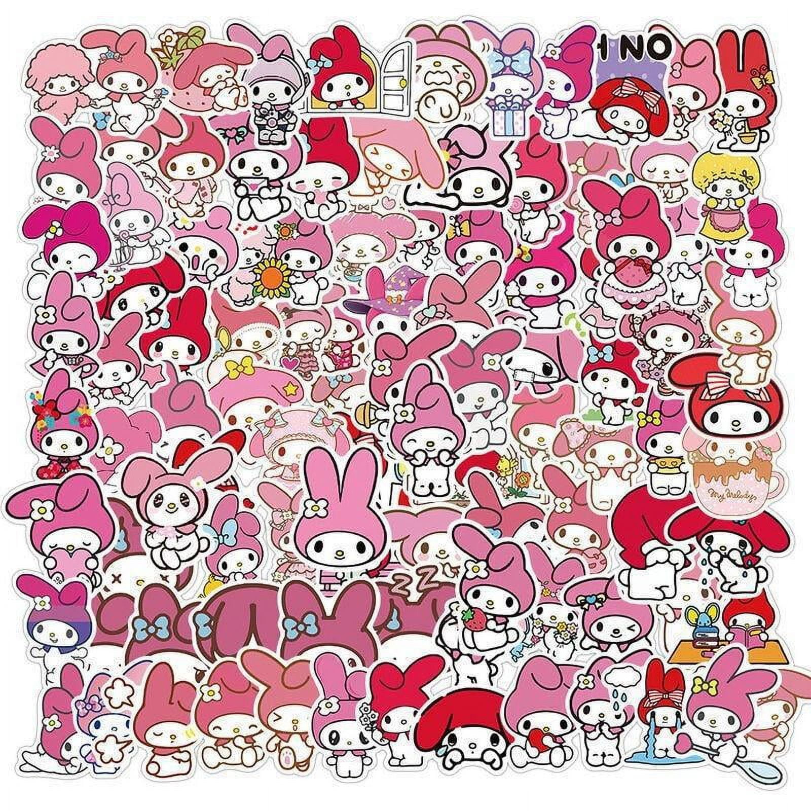 50pcs Stickers Cute Cinnamoroll Kuromi My Melody Sticker For Laptop Phone Case Girls Sanrio My ...