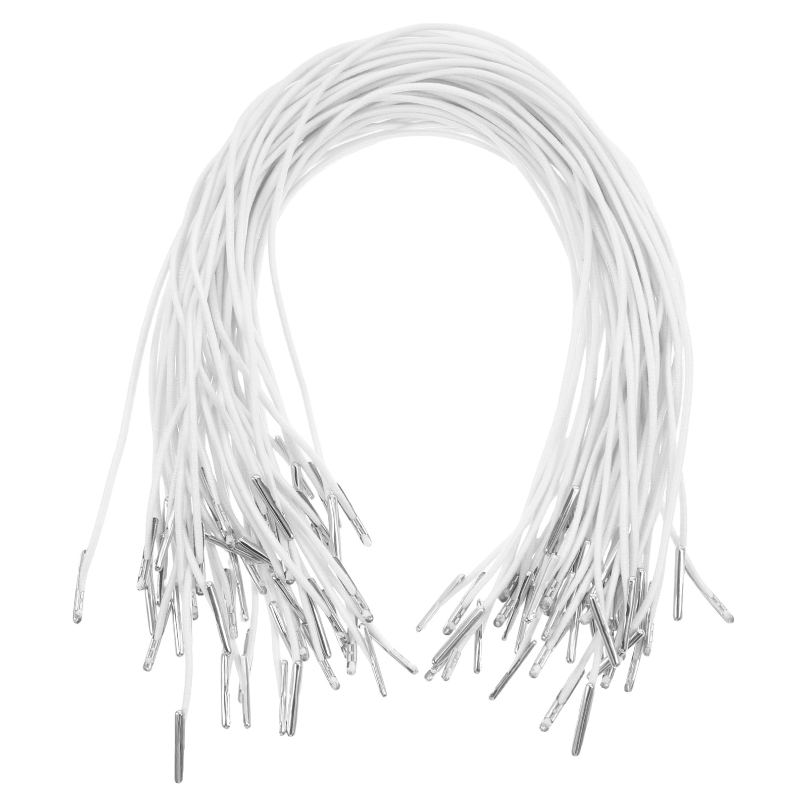 50pcs Stretchable Elastic Barbed Cord with Metal Hooks for Menus Masks ...