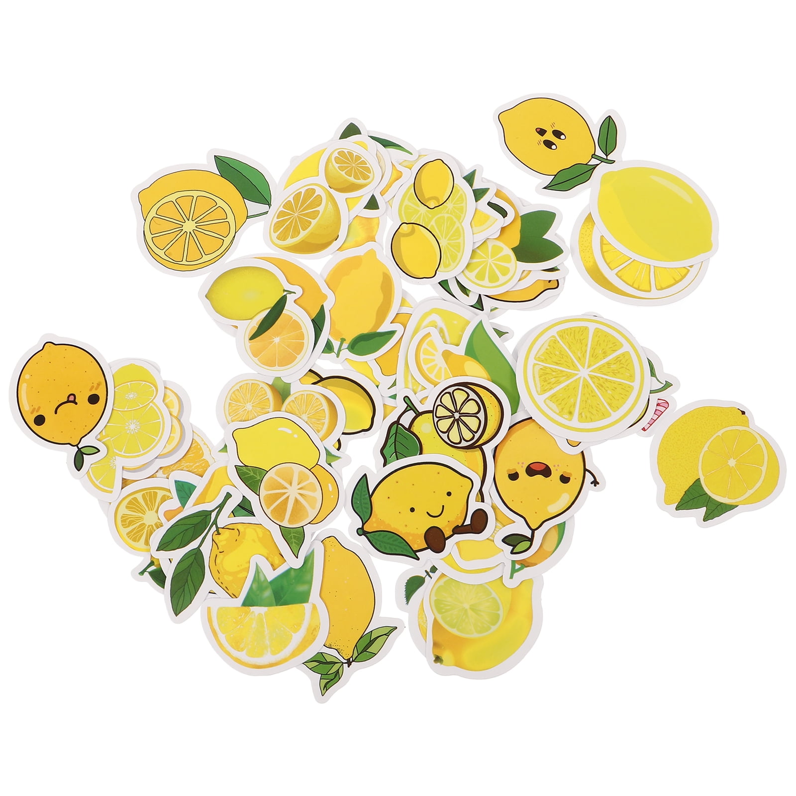 MOKKHNB Cute Fruit Sticker DIY Reward Lemon Decals 50Pcs 1.97X1.77In ...