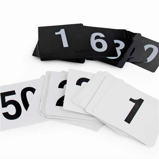 50pcs Table Numbers 1-50, Plastic Table Numbers Double Table Number ...