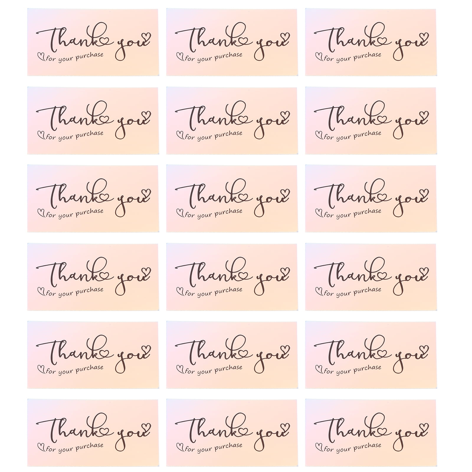 50pcs Thank You Cards Thank You Postcards Small Business Thanks Themed ...