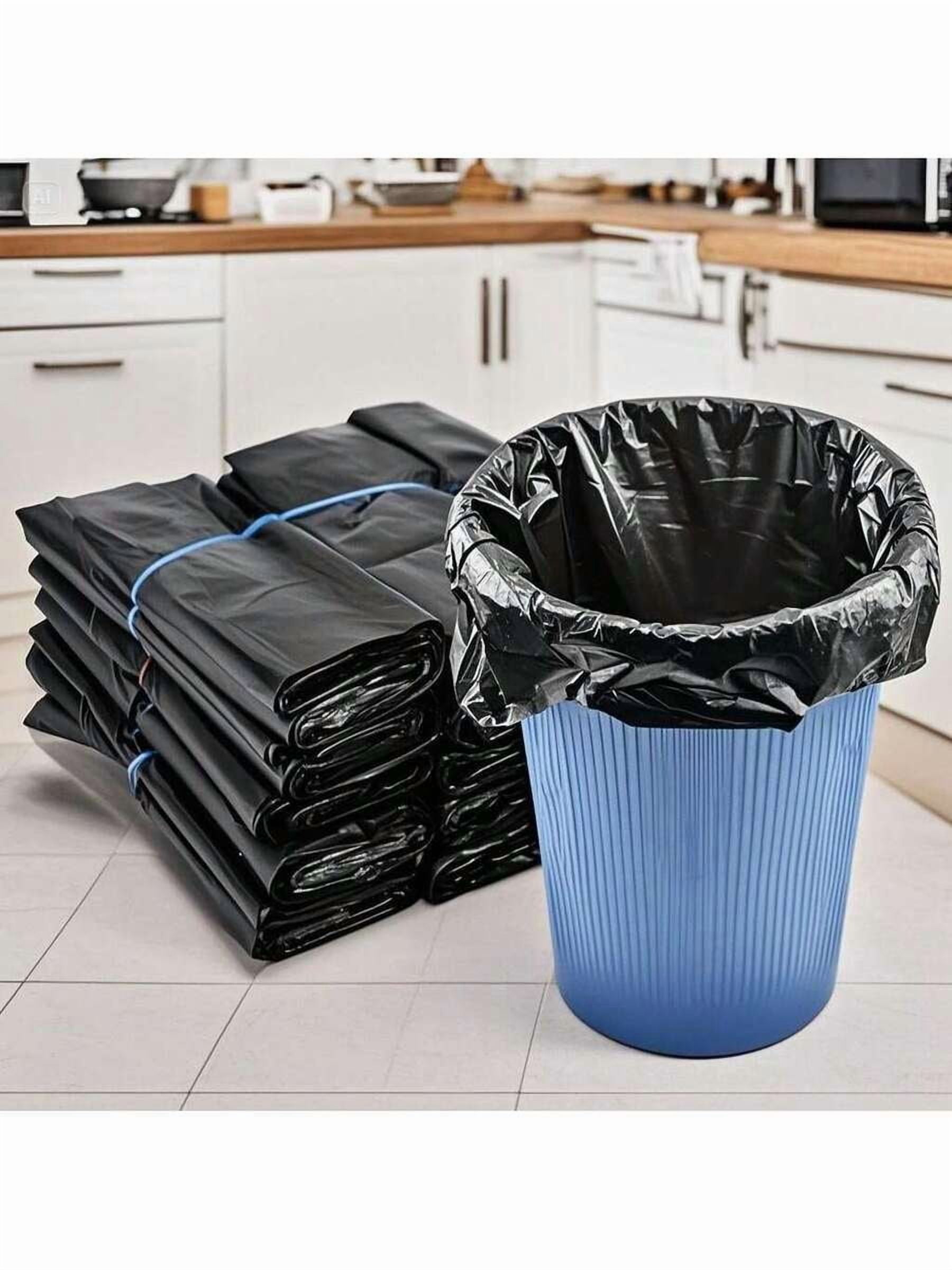 50pcs Thick Trash Bags - Multifunctional Portable Vest Garbage Bag With ...