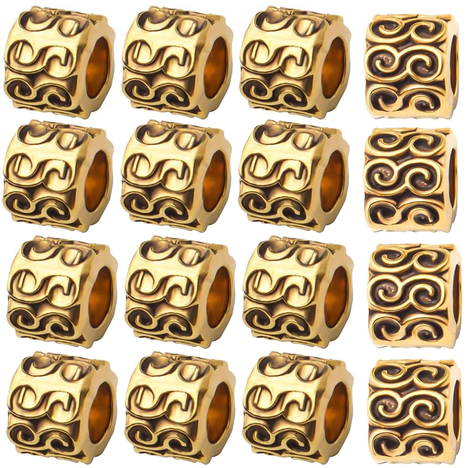 50pcs Tibetan Column Spacer Beads Jewelry spacers Tube Beads Spacers ...