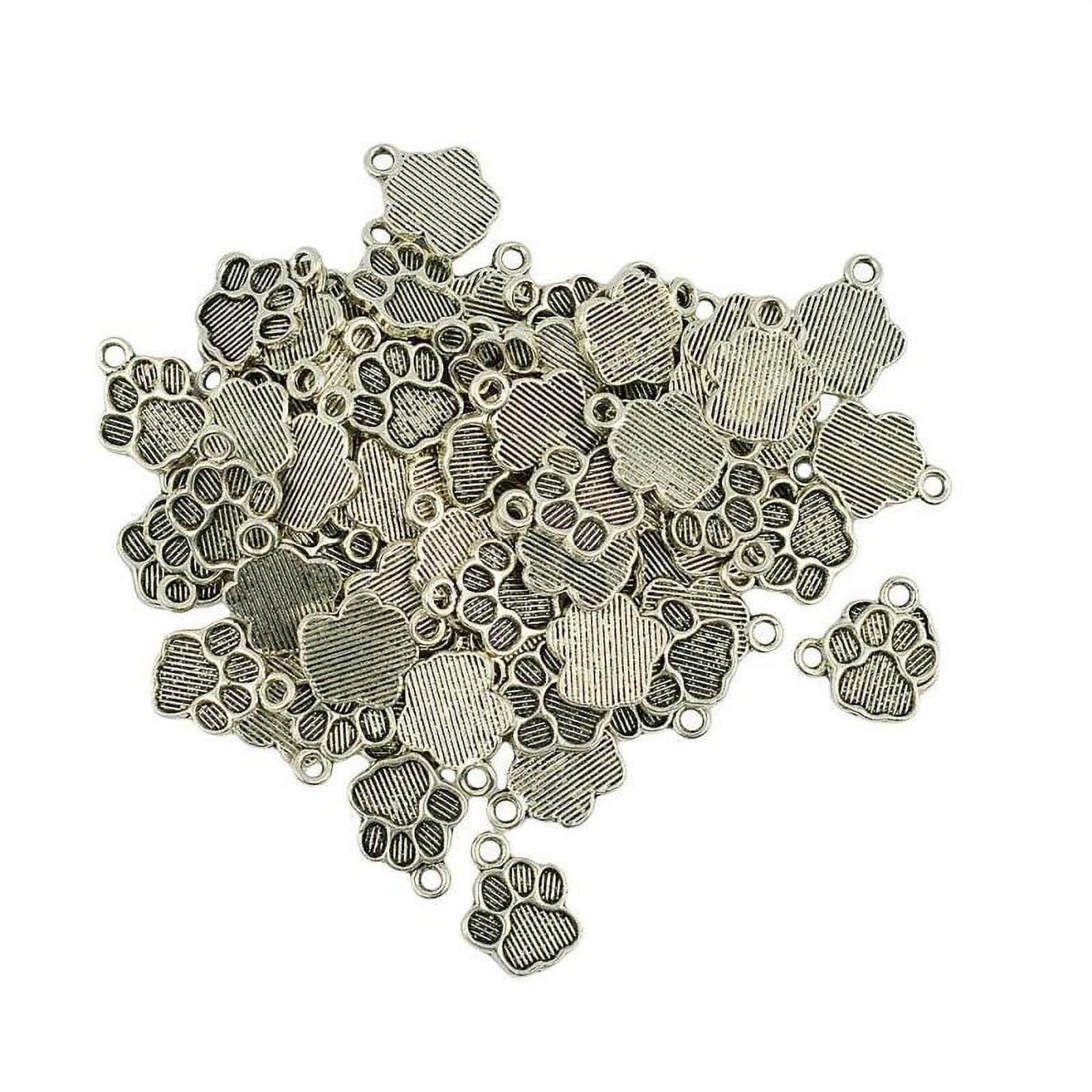 50pcs Tibetan Cute Print Charms Dangle Pendant DIY Craft - Walmart.com
