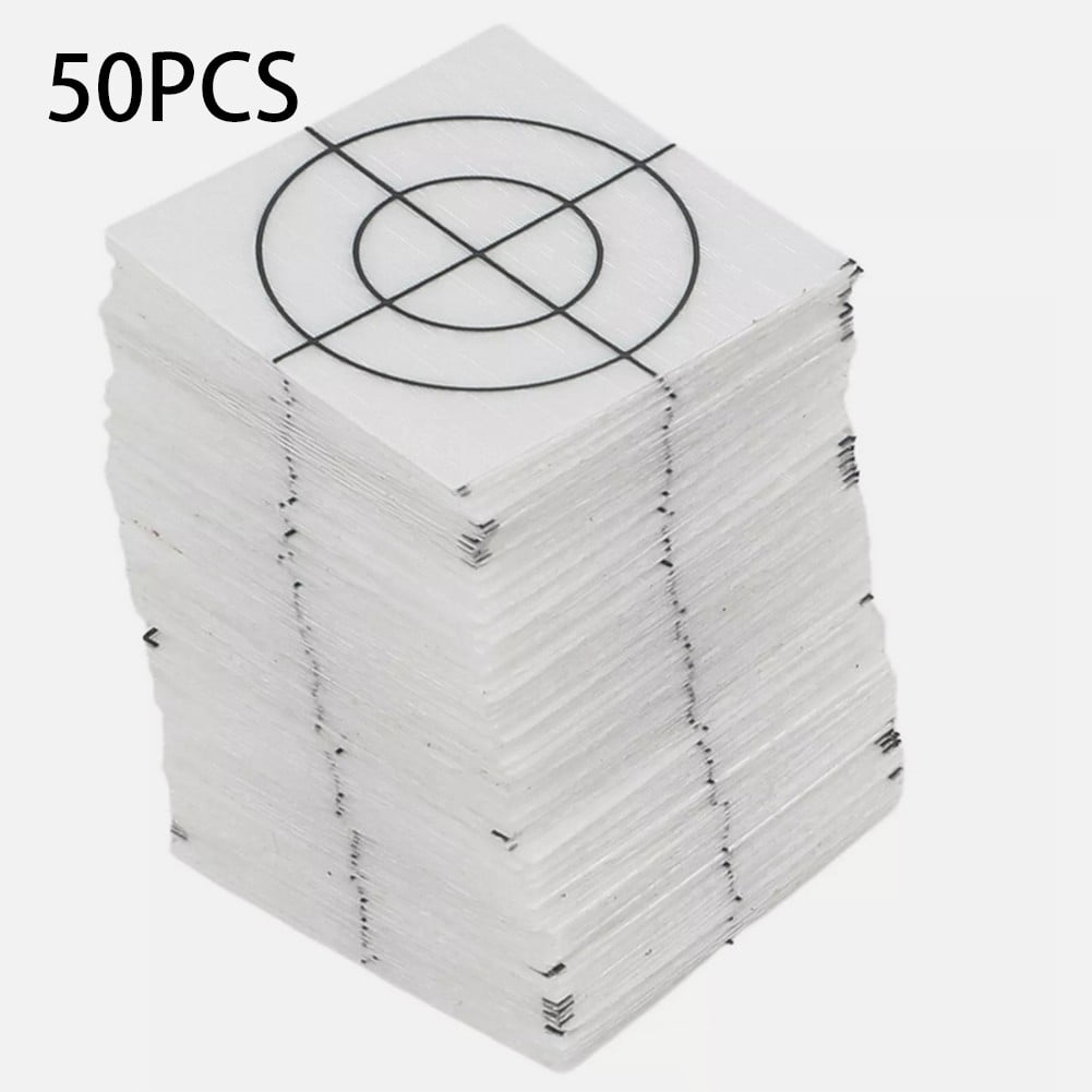 50pcs Total Station Reflector Silver Reflective Target Total Station ...