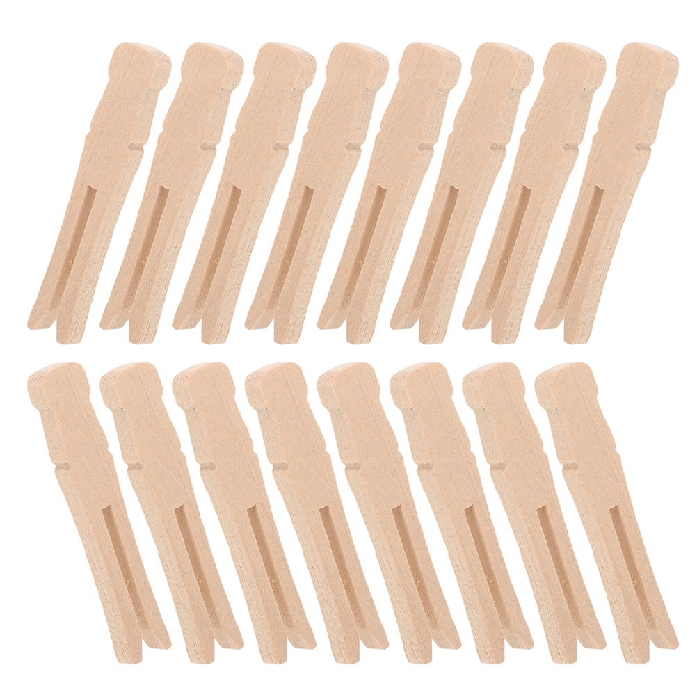 Masteelf 50pcs Wooden Clothes Pins Heavy Duty Laundry Clips Outdoor ...