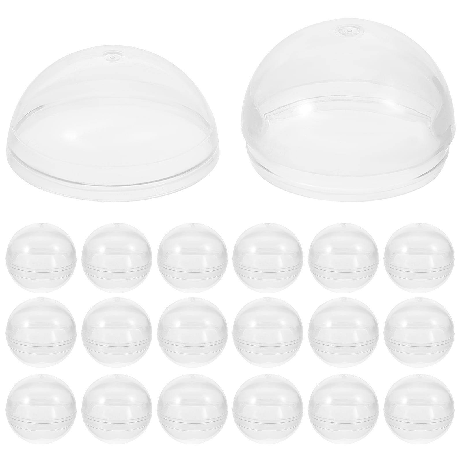 OUNONA Clear Fillable Capsule Balls for Storing and Displaying Small ...