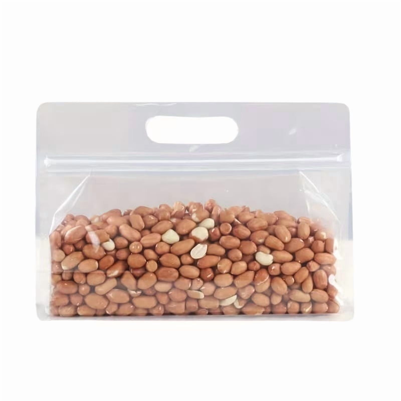 50pcs Transparent Self-Standing Food Storage Bags - Durable and ...