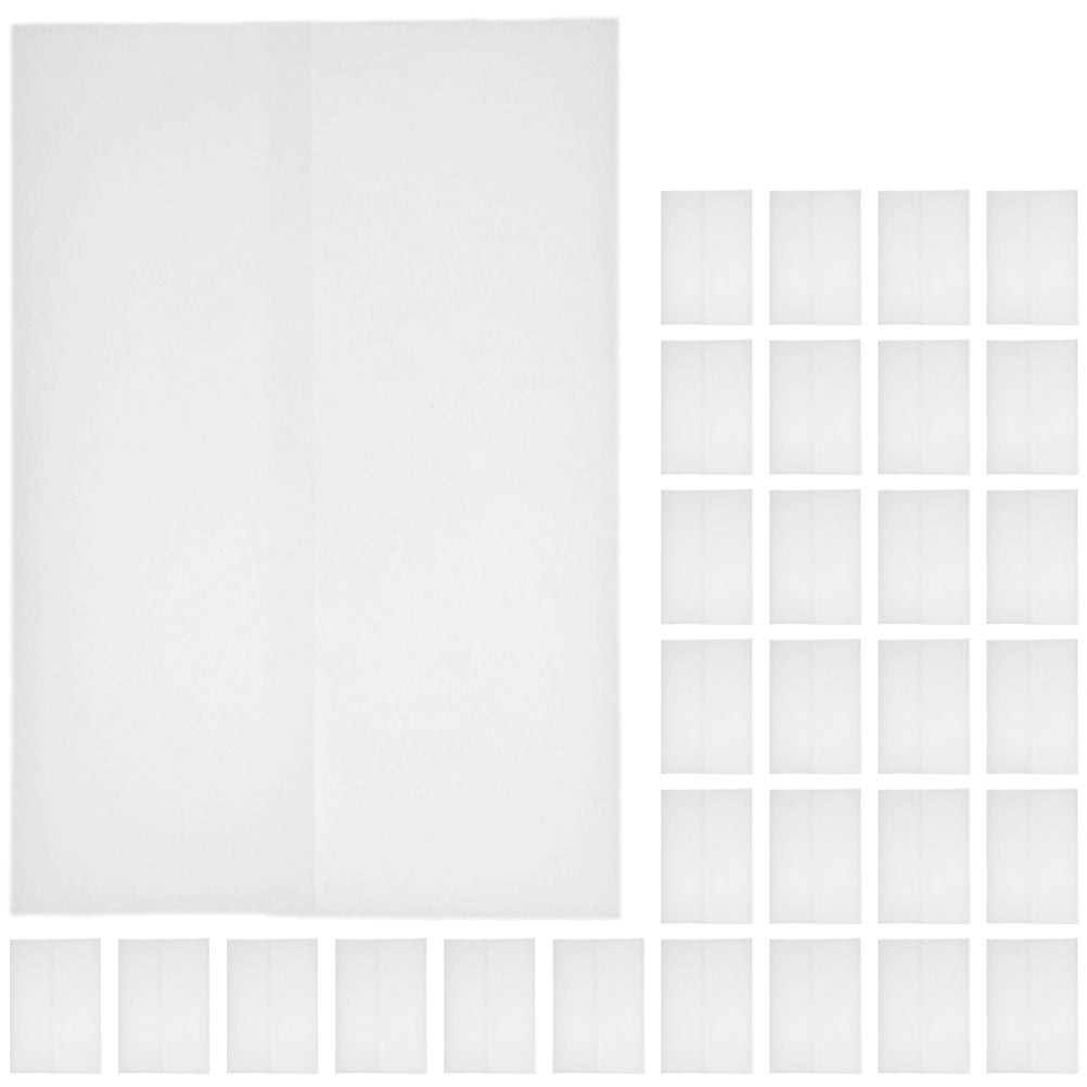 50pcs Transparent Vellum Paper Pre-Folded Envelopes For Wedding ...