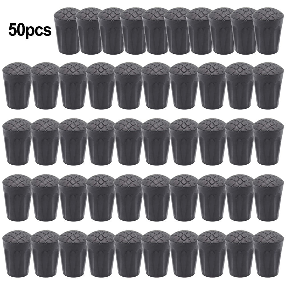 50pcs Trekking Rubber Tip Walking Stick Tips Hiking Trekking Pole ...