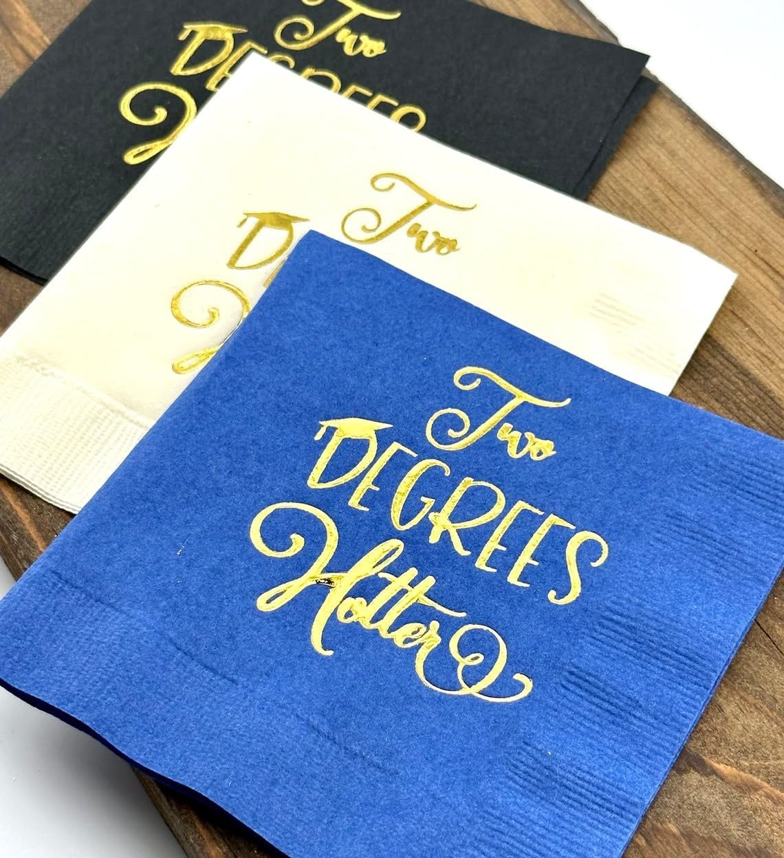 50pcs Two Degrees Hotter, Graduation Napkins, Graduation Decoration for ...