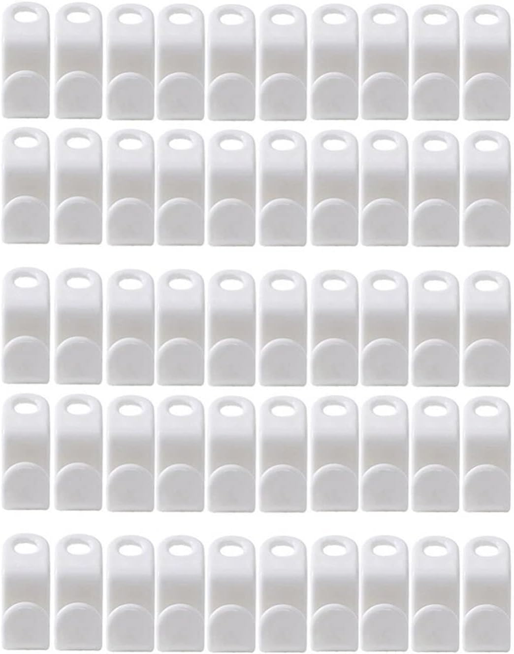 50pcs Ultralight Mini Clothes Hanger Connectors Cascading Hooks White ...