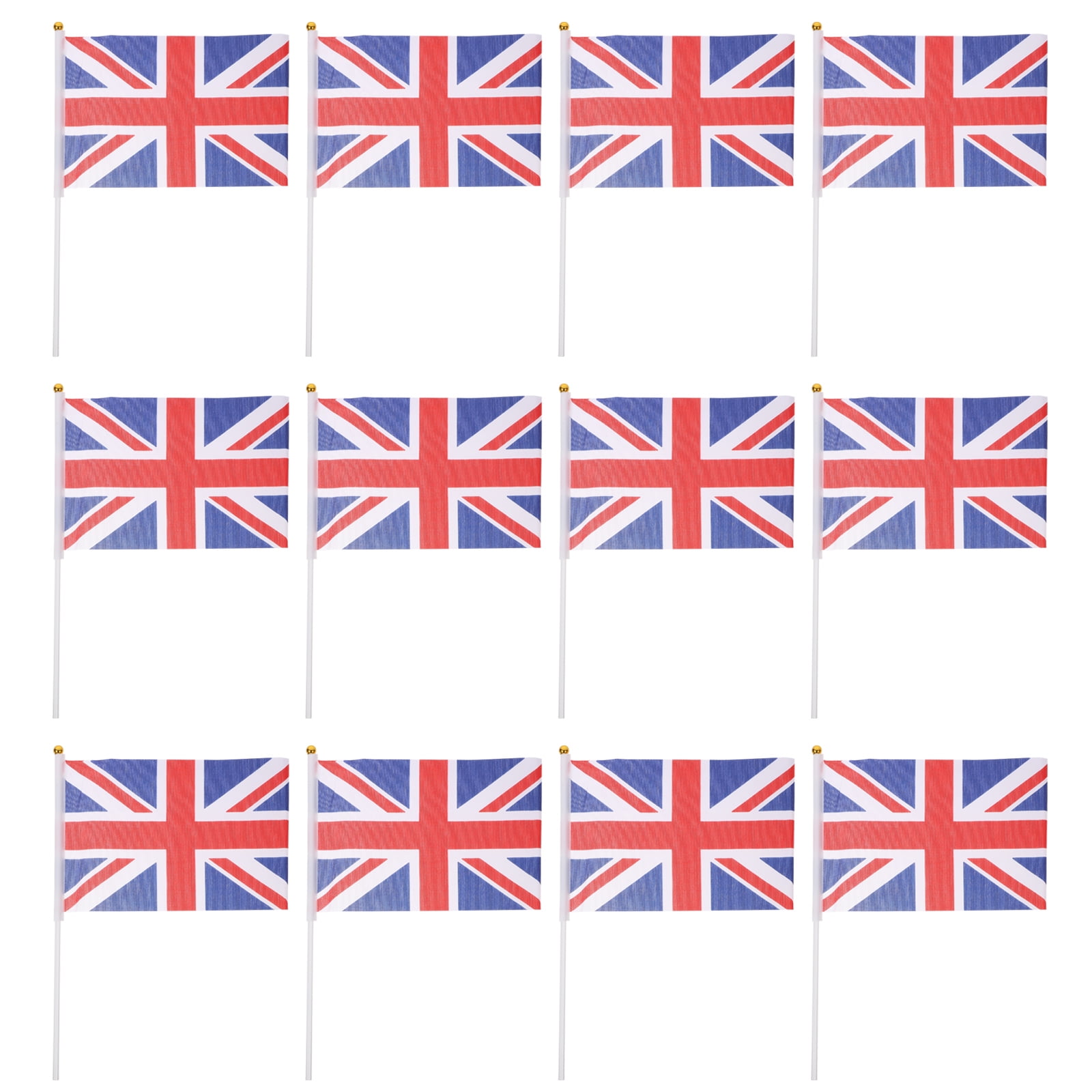 50pcs Union Jack Hand Waving Flag Royal UK GB Great Britain Flags ...