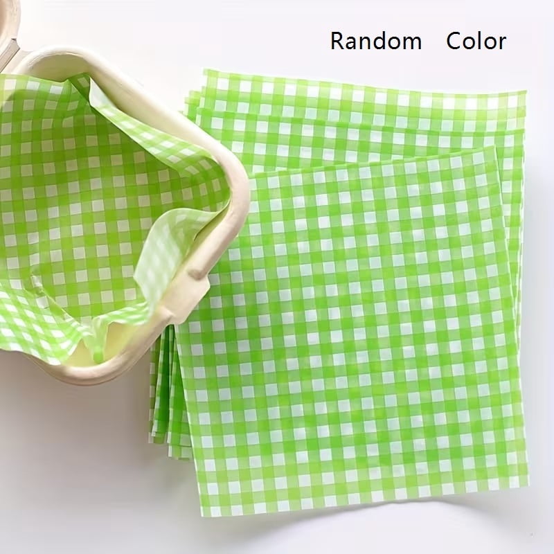 50pcs Wax Paper Sheets - Oil-Proof & Waterproof Food Packaging Paper ...