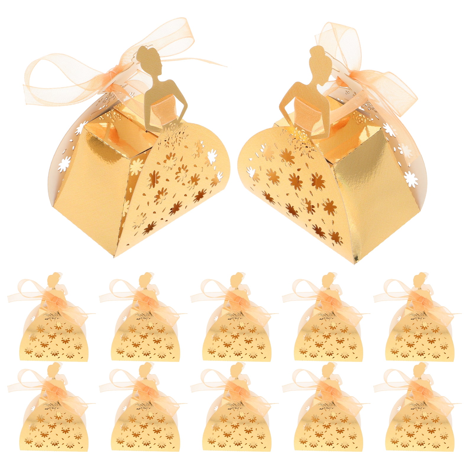 50pcs Wedding Candy Boxes Small Favor Containers Thank You Candy Boxes ...