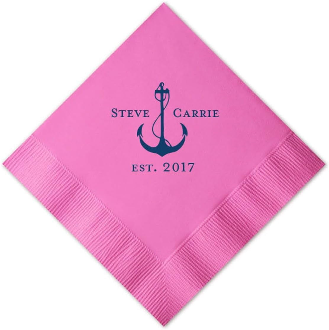 50pcs Wedding Napkins, Gold Foil Napkins, Custom Wedding Monogram, Bar ...