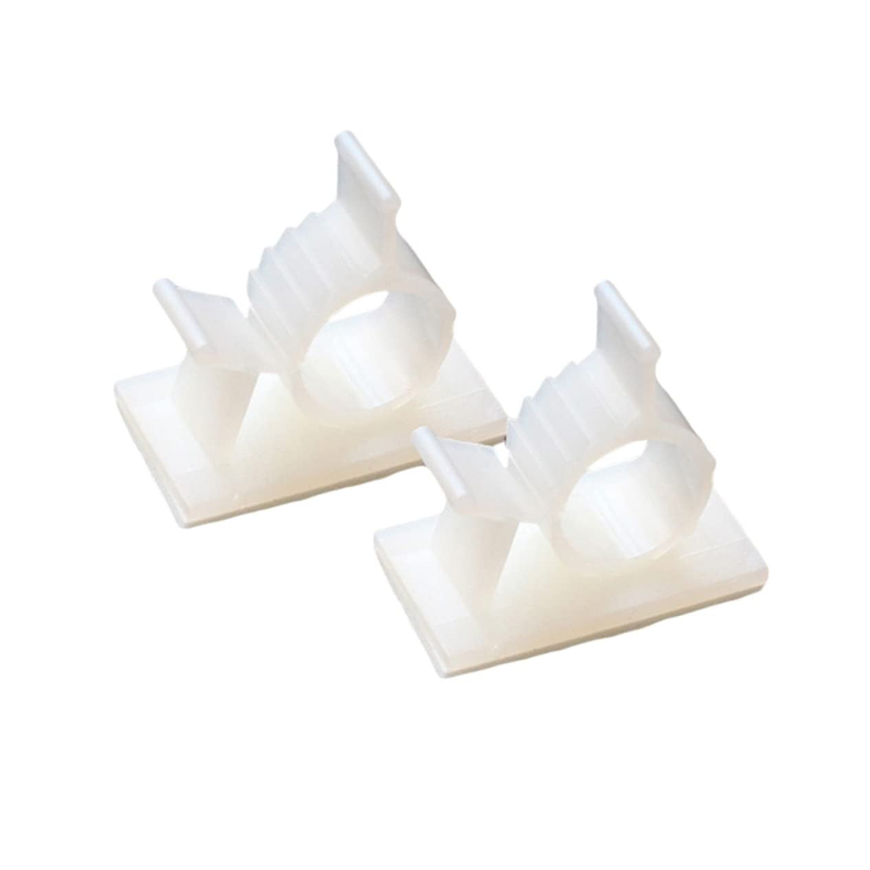 50pcs White Cable Clips Wire Clamp Cable Clips Adhesive Wire Clips ...