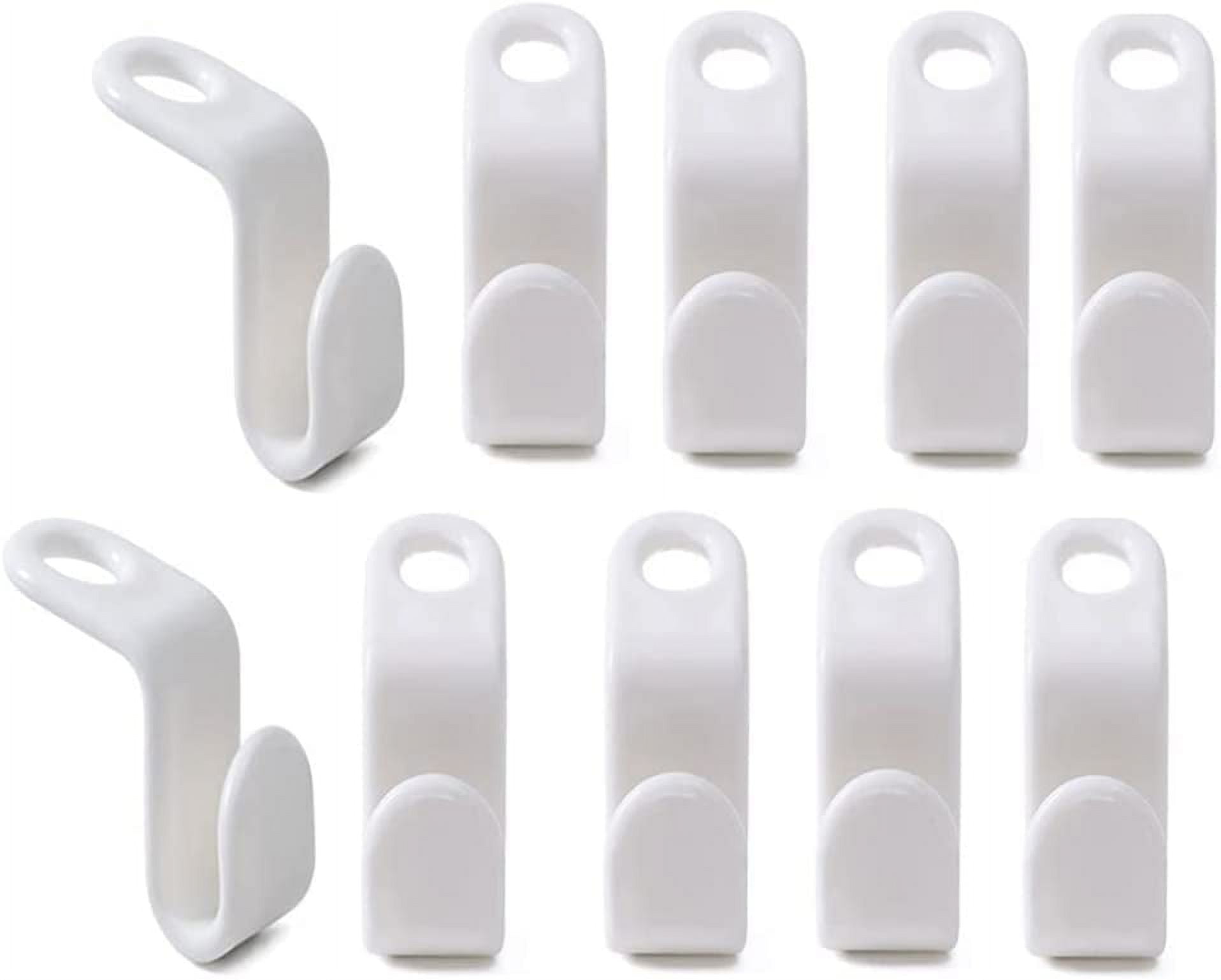50pcs White Plastic Clothes Hanger Connector Hooks Hanger Extender ...