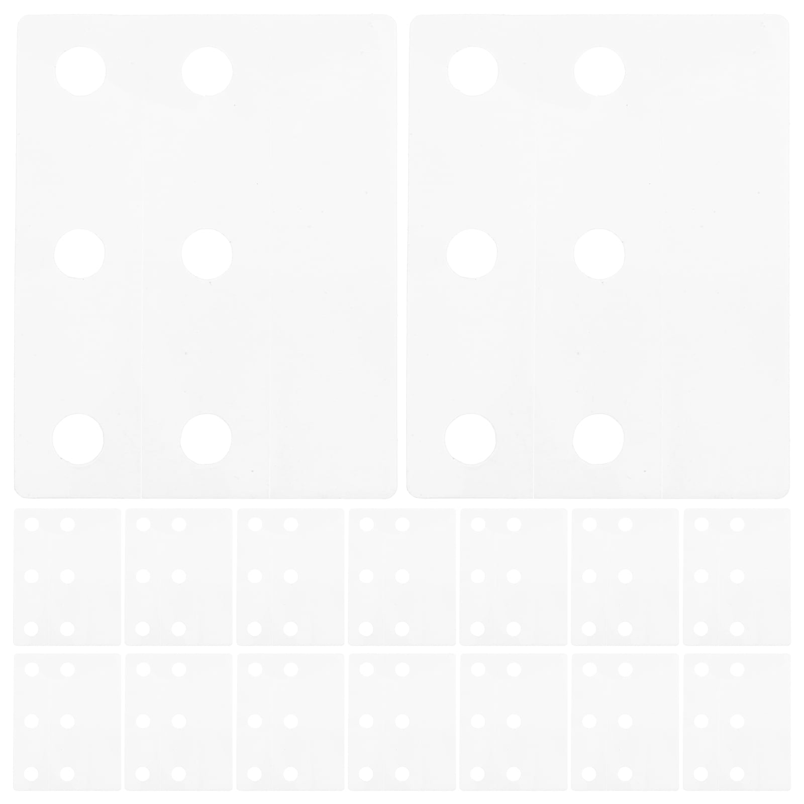 50pcs White Round Hole Reinforcement Stickers 6 Holes Self Adhesive ...