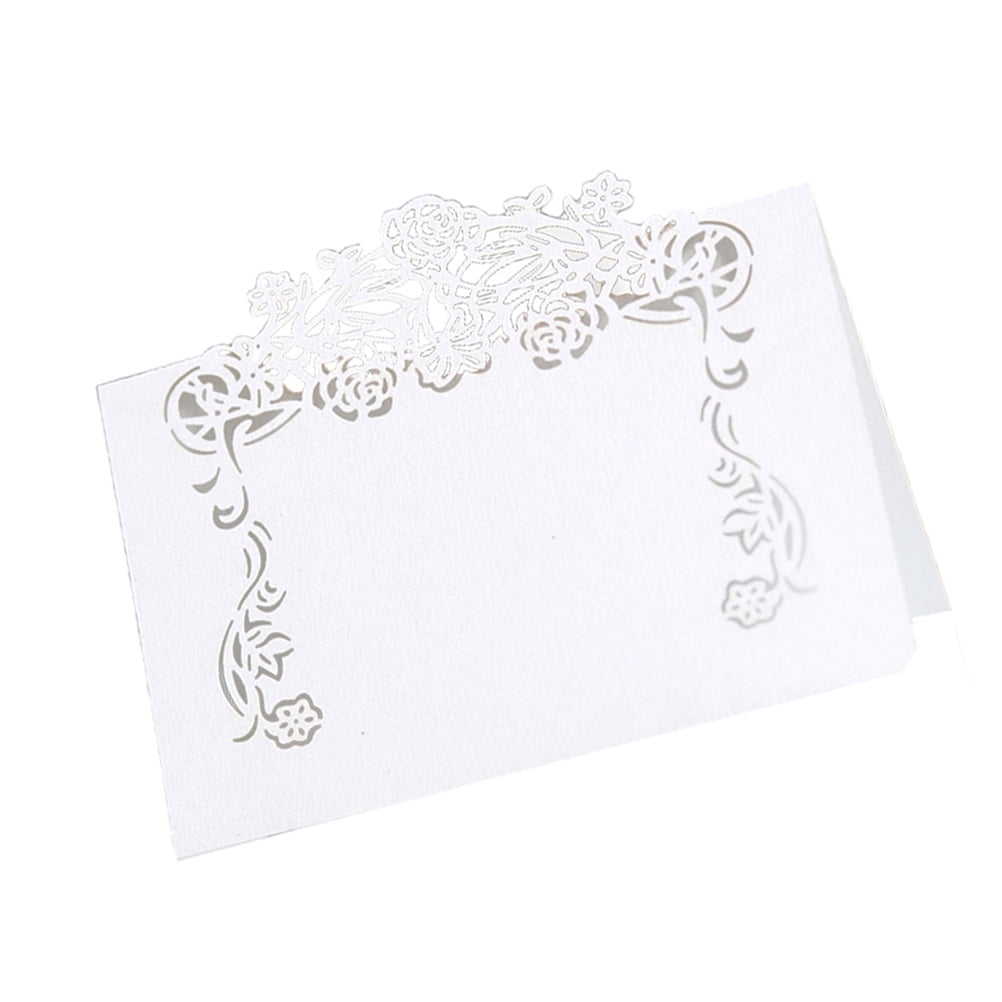 50pcs Vintage Paper Place Cards for Wedding Decor Assorted Color ...