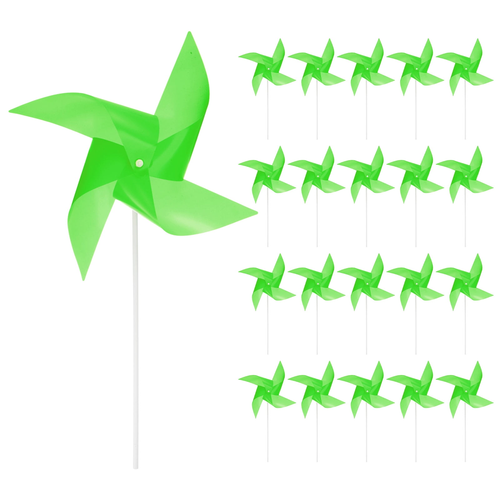 50pcs Windmills for the Yard Garden 17 Inch x 11 Inch 4 Leaves, Green ...