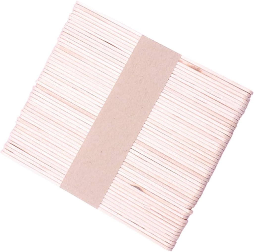 50pcs Wood Craft Sticks Wooden Sticks DIY Wood Sticks Bamboo Ice Cream ...