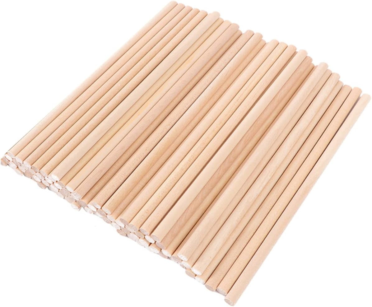 50pcs Wooden Stick Hardwood Sticks Drumsticks for Wooden Dial Rods ...