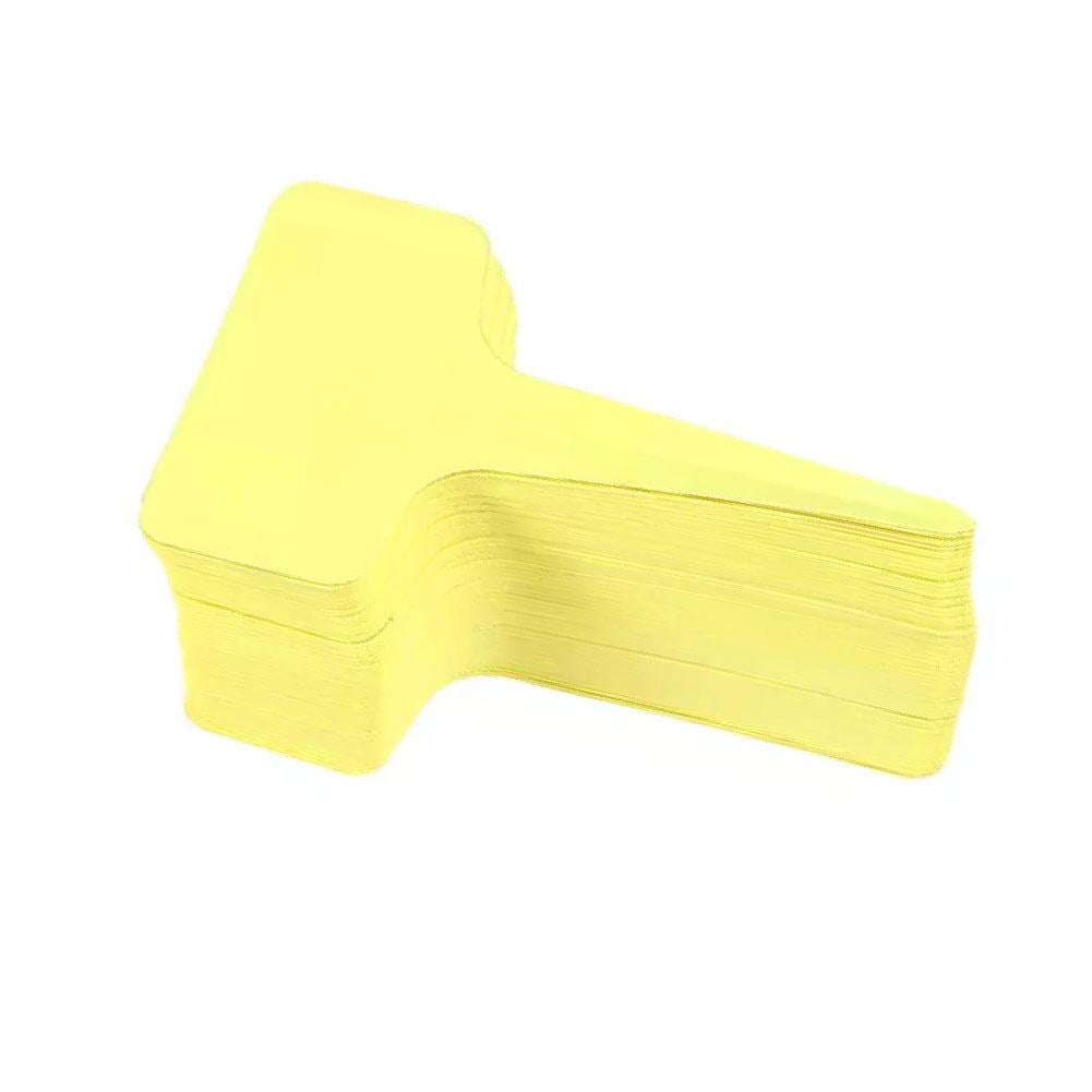 50pcs Yellow Plant Labels Gardening Labels T-Shaped Orchid Flower ...