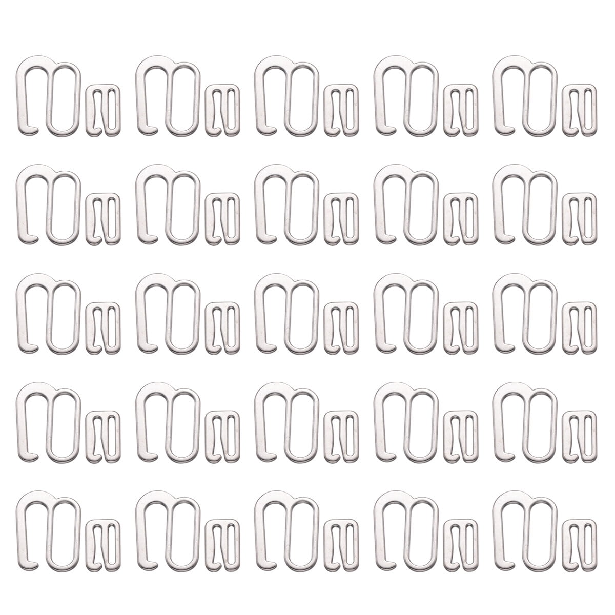 50pcs Zinc Alloy Bra Buckle Adjustment Strap Buckle Clasp Clips for ...