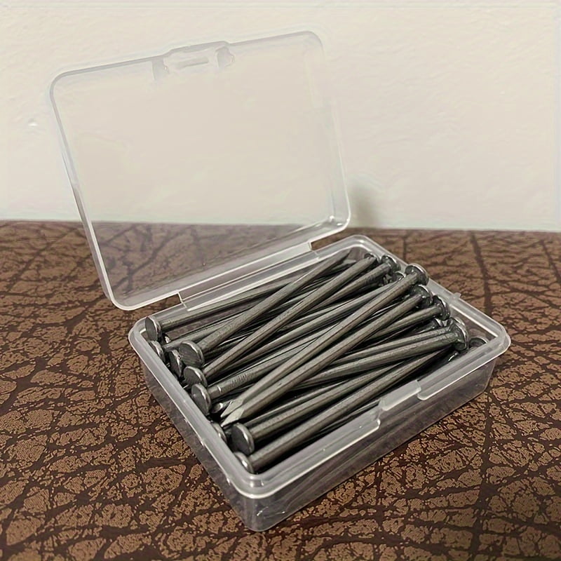 50pcs/box Packing By Box 6Sizes, Household Iron Nails, Wall Panel Fence ...