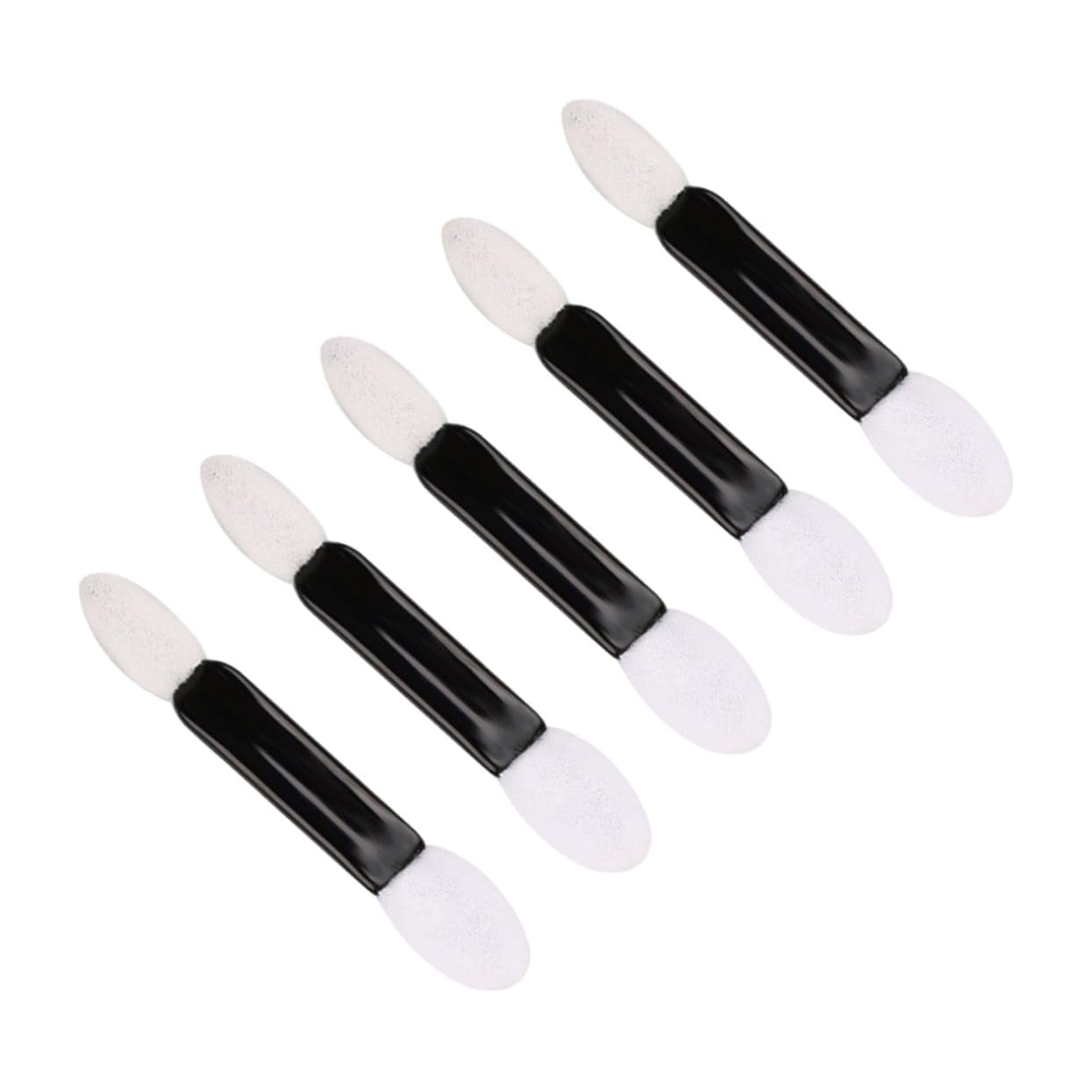 50pcs eye makeup brush double ended sponge applicator tipped oval ...