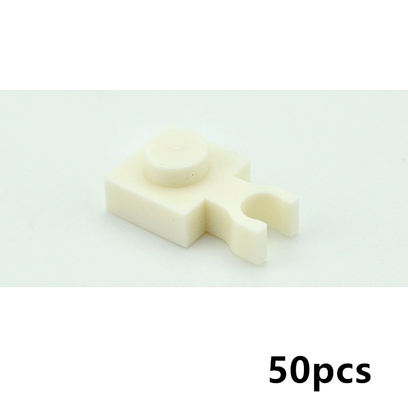 50pcs/lot 1x1 Dot Bricks DIY Tile 1*1 with Clip Assemble Particles ...