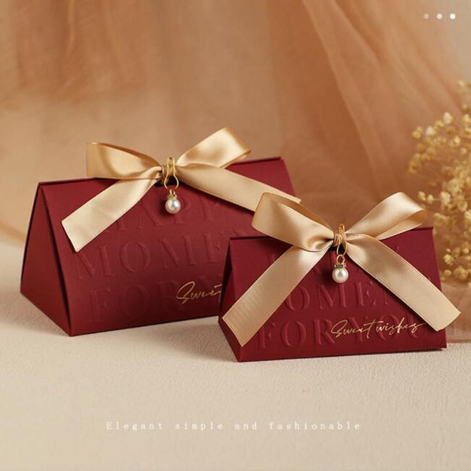 50pcs/lot Candy Bags Paper Folding Box Wedding Souvenir Present Package ...